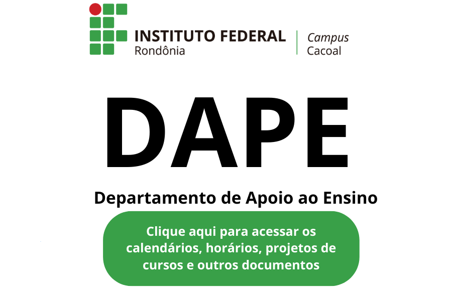 Ambiente Virtual de Aprendizagem - IFRO Campus Cacoal
